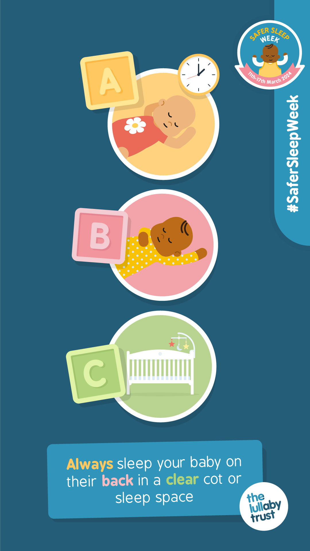 Safer Sleep Week 2024 from 11th to 17th March. – Elm Tree Surgery